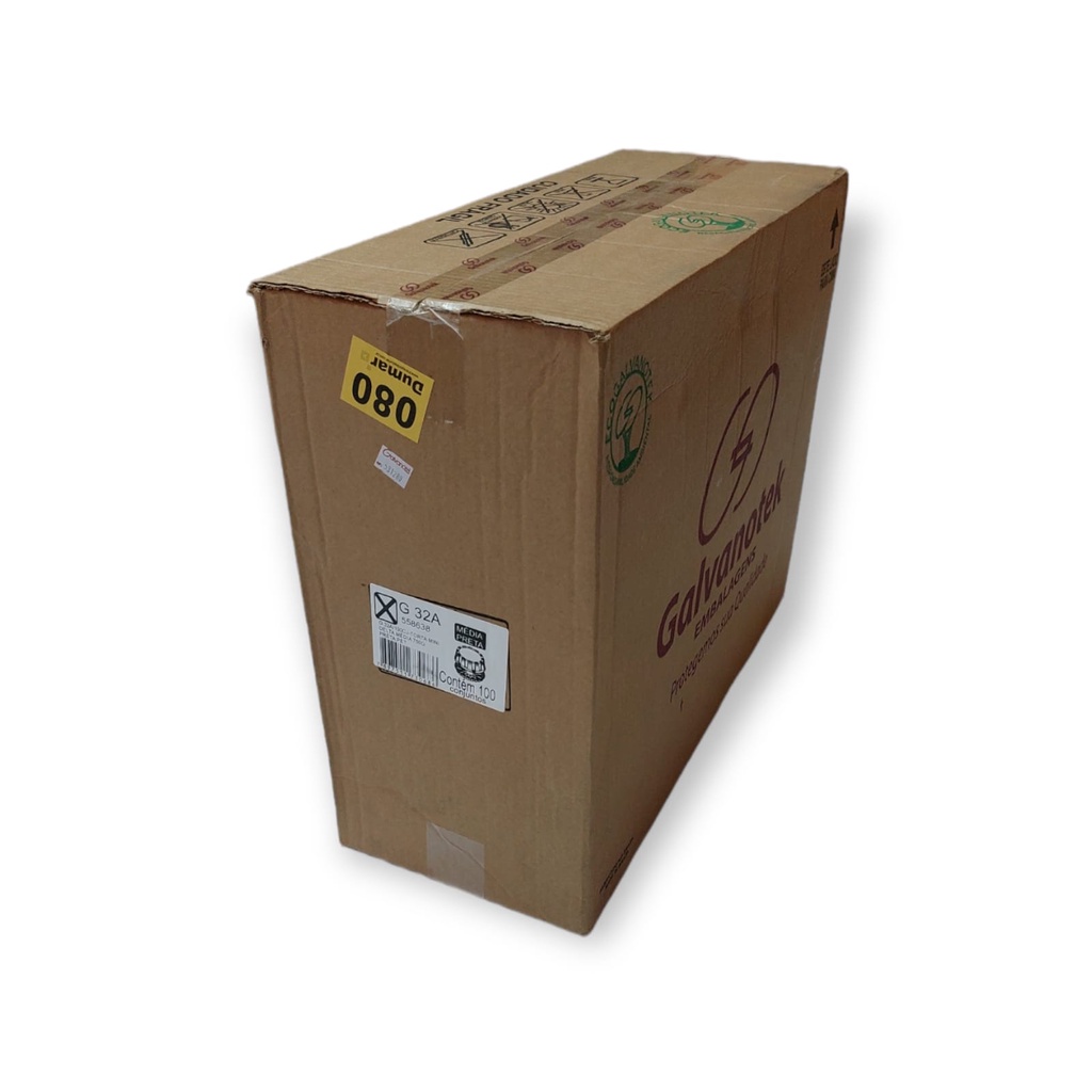 Embalagem para 750g G32A Preta com Tampa Galvanotek c/100 un | Shopee ...