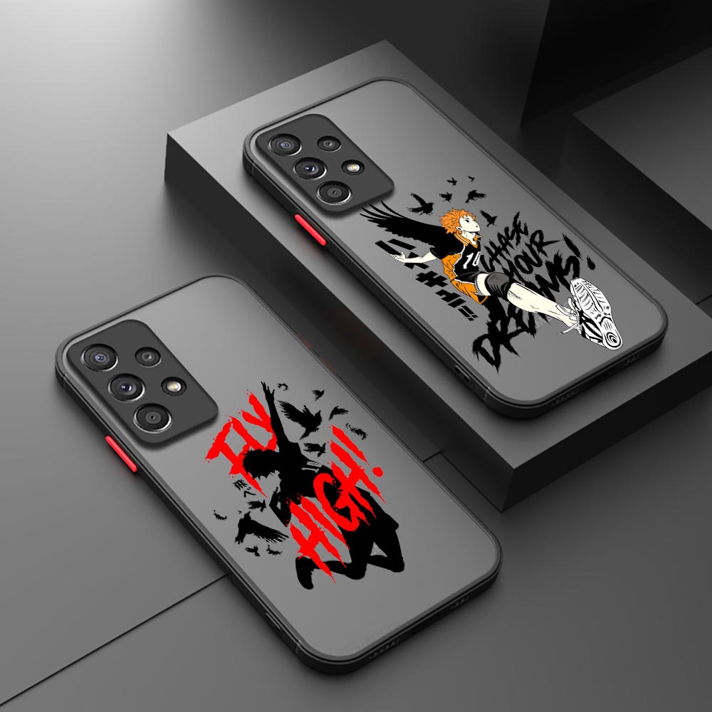 Haikyuu Capa De Voo De Voa Sonho Fosco Para Celular Samsung Galaxy A73 A72 A71 A70 A53 A52 A51 ...