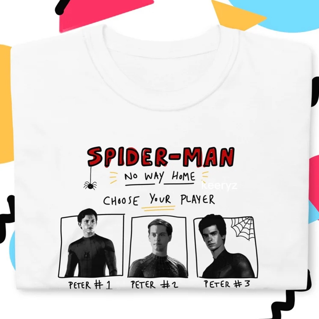Camiseta T-shirt Unissex Algodão Spider Man No Way Home Your Player ...