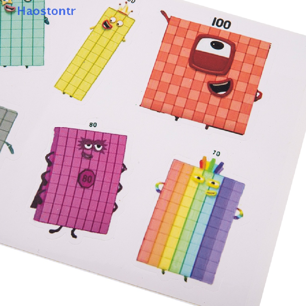 Haostontr Numberblocks Adesivos Brinquedos Número Blocos Grafite Faça ...