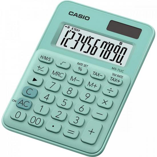 Calculadora de Mesa 10 Dígitos Mini MS-7UC CASIO | Shopee Brasil