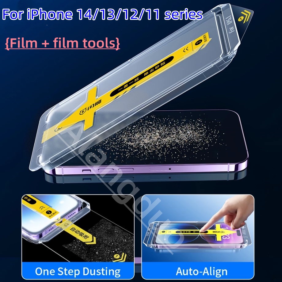 Para iPhone 15 14 Pro MAX 13 12 11 XR X XS Protetor De Tela De Cobertura Completa Vidro ...