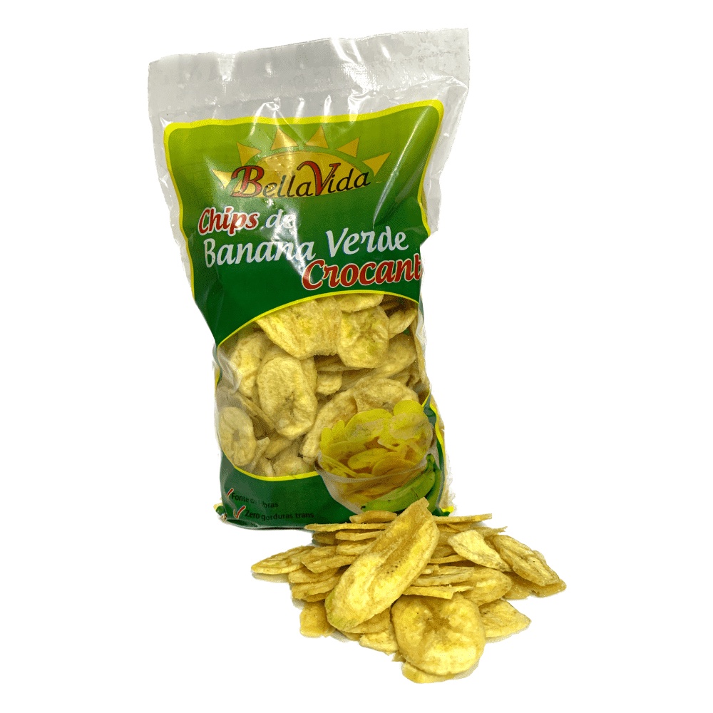 Kit 5 Un Banana Chips Salgada Bella Vida 200g Natural | Shopee Brasil