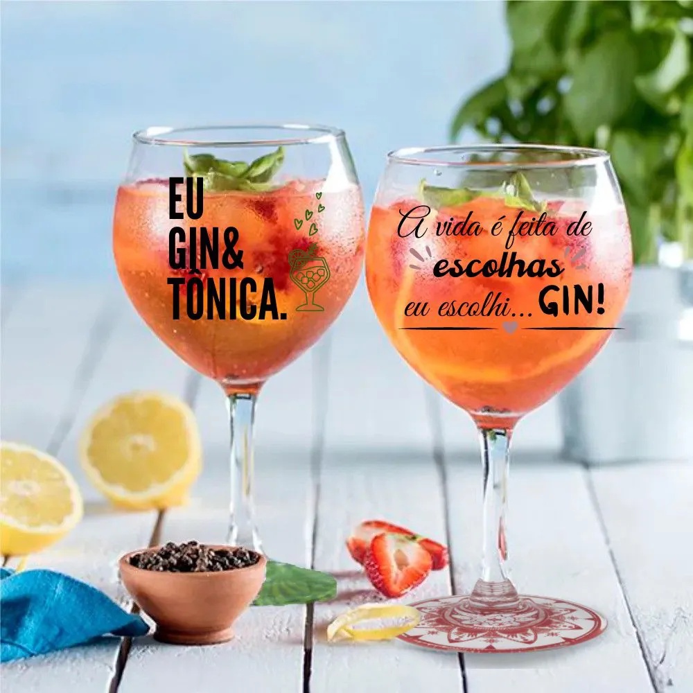 Taças de Gin Vidro para Drinks personalizada | Shopee Brasil