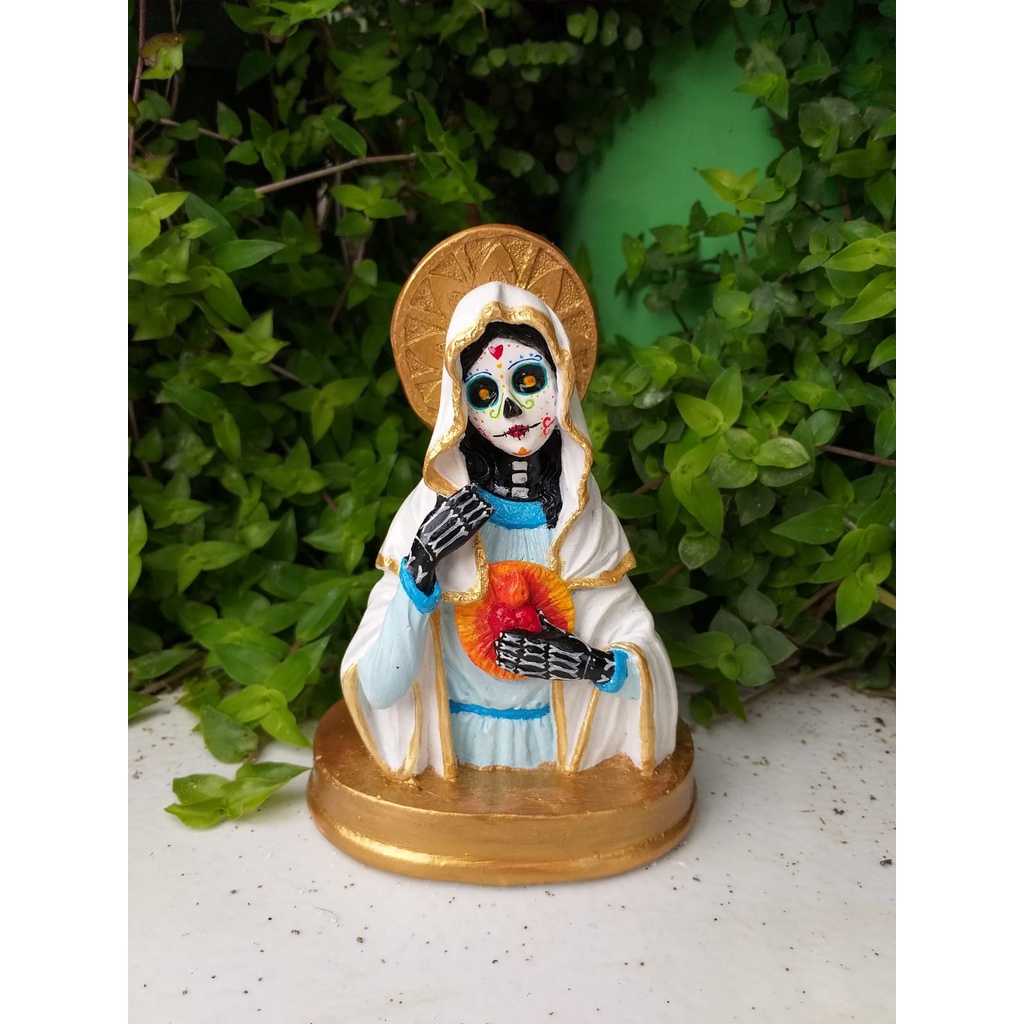 ESTATUA BUSTO DE SANTA MORTE EM GESSO 15CM | Shopee Brasil
