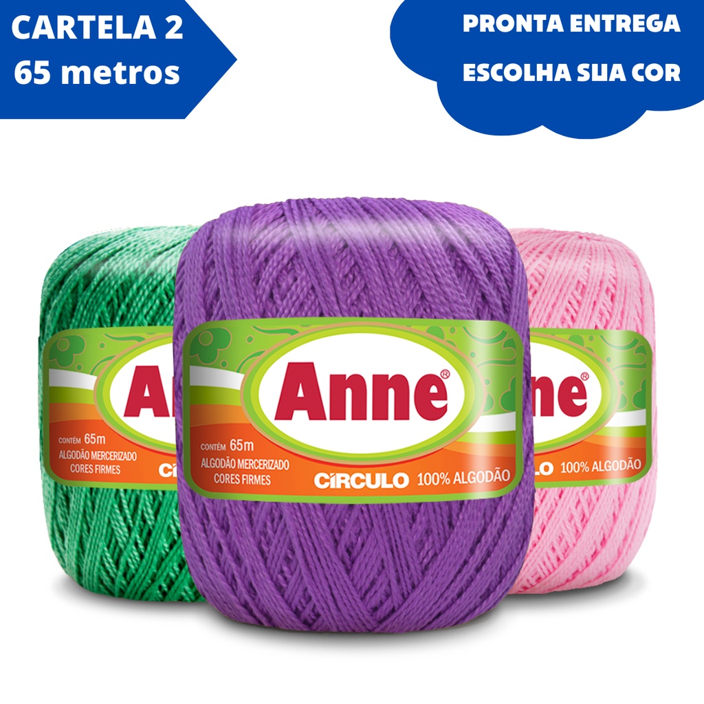 Linha Anne Circulo 65 Metros - CARTELA 2 | Shopee Brasil