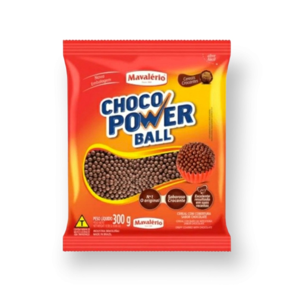 Micro Choco Power Ball Chocolate Mavalério 300g un | Shopee Brasil