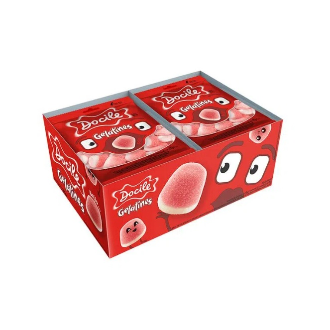 Bala Gelatina Mini Beijo Docile Tipo Fini Caixa C/12unid - 180g ... Bala Gelatina Mini Beijo Docile Tipo Fini Caixa C/12unid - 180g ...