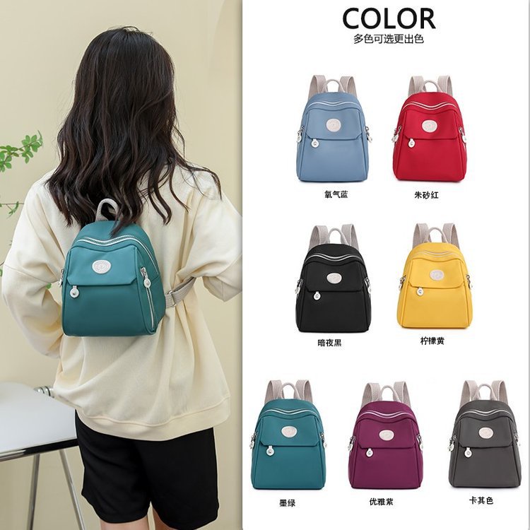 Mochila Feminina Leve Oxford Tecido Nova Moda Tela Tendência Nylon ...