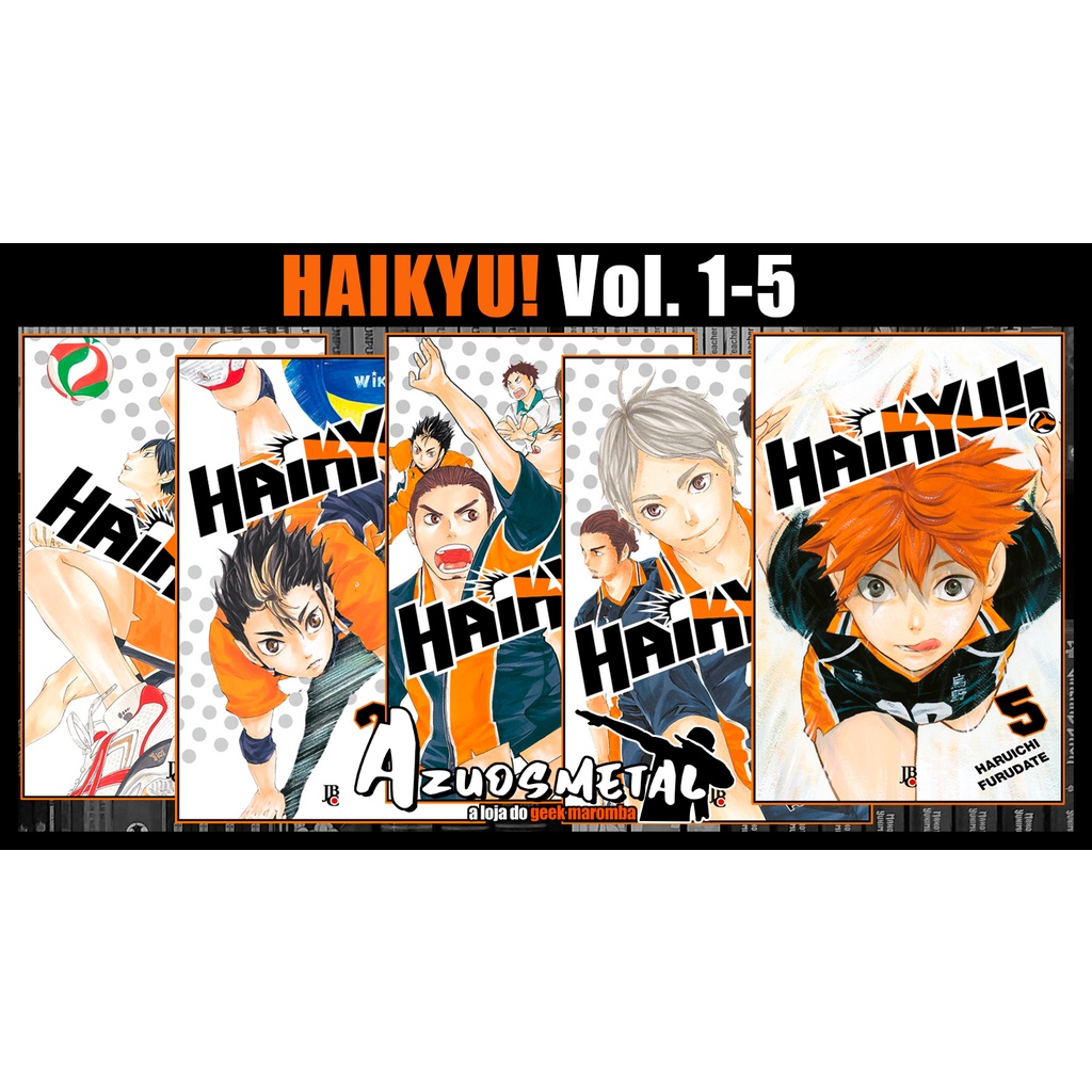 Kit Haikyu! - Vol 1-5 [Mangá: JBC] | Shopee Brasil