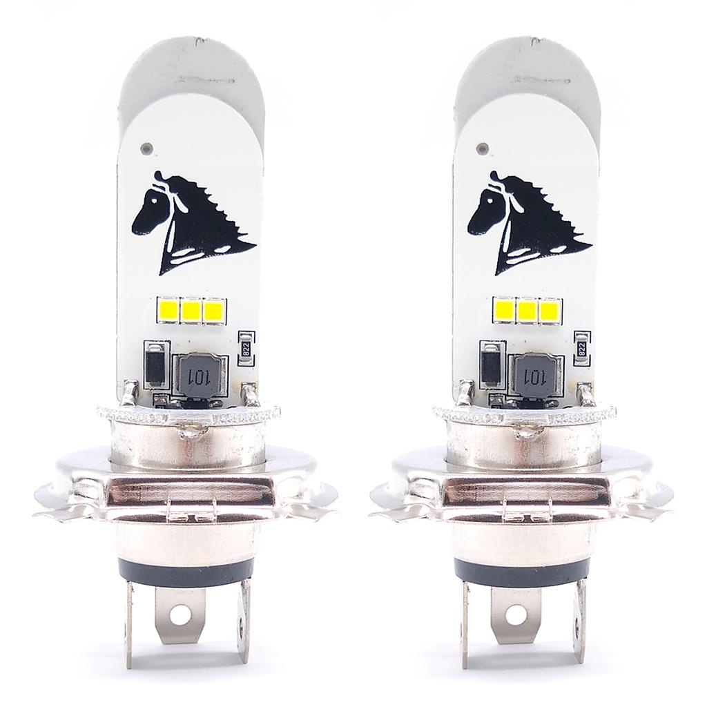 KIT 2unidades Lampada H4 Efeito Xenon 8000K Led Farol Stallion | Shopee ...