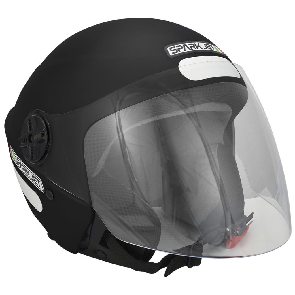 Capacete Scooter Aberto Preto Fosco Spark Jet Ebf | Shopee Brasil