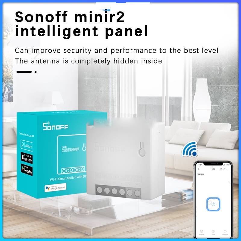 SONOFF MINIR2 Diy Inteligente Interruptor de Duas Vias Interruptor de ...