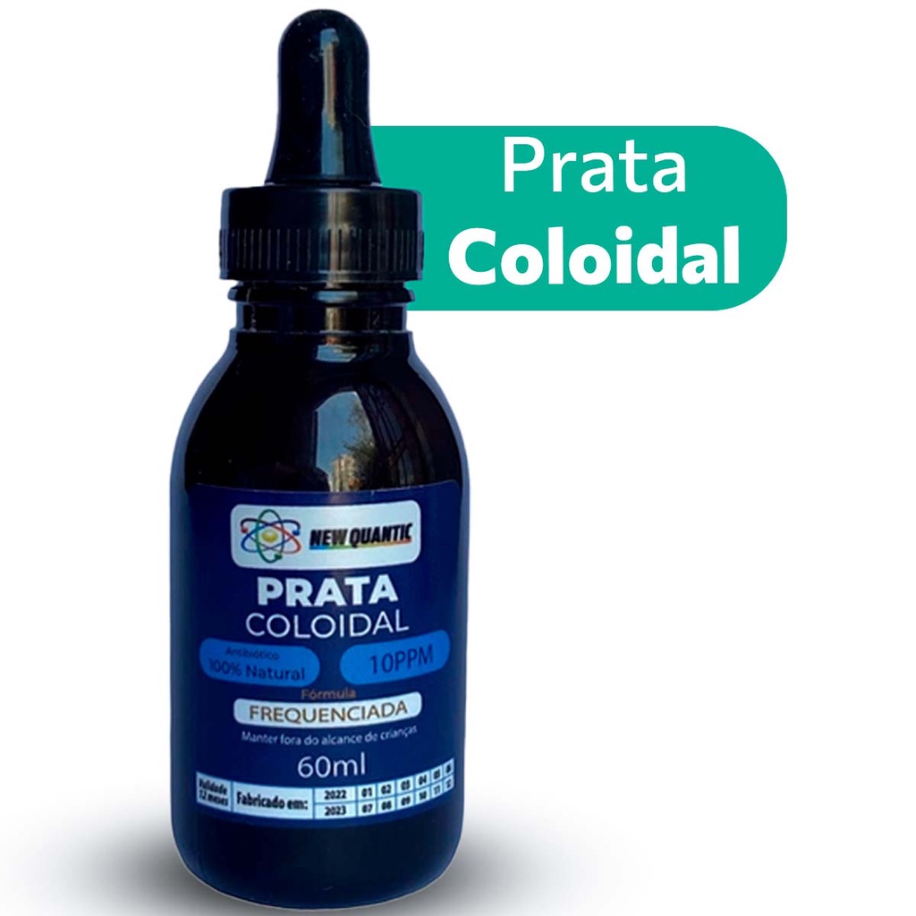 PRATA COLOIDAL 10PPM FREQUENCIADA COM CONTA GOTAS - 60ML | Shopee Brasil