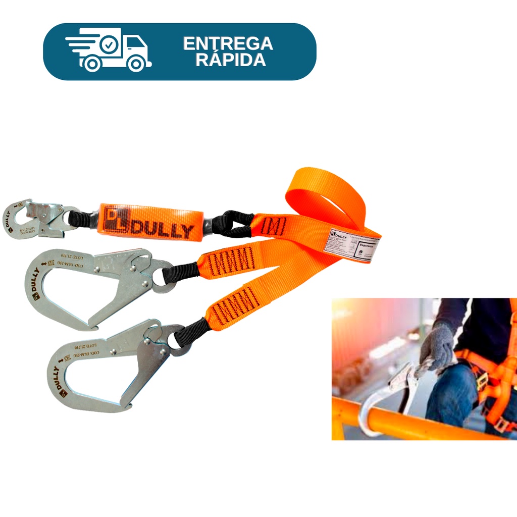 Talabarte De Segurança Duplo Y Em Fita Com ABS 55mm Dully Dltabs-02 ...