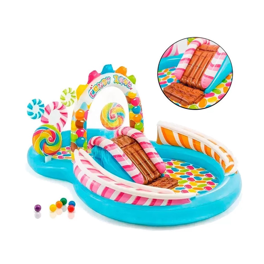 Piscina Infantil Playground Candy Zone 206 L - Intex 57149 | Shopee Brasil