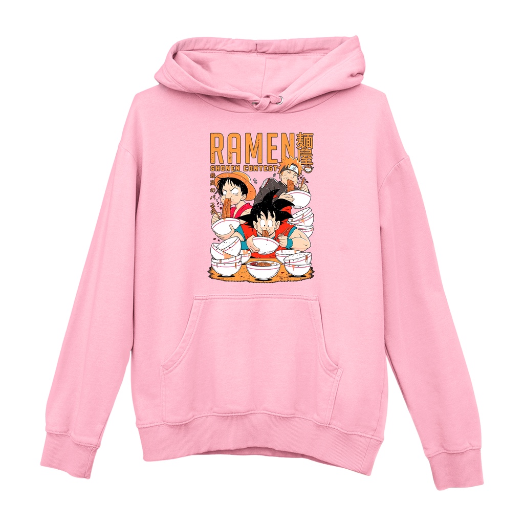 Moletom Canguru Crossover Luffy Goku Naruto Ramen | Shopee Brasil