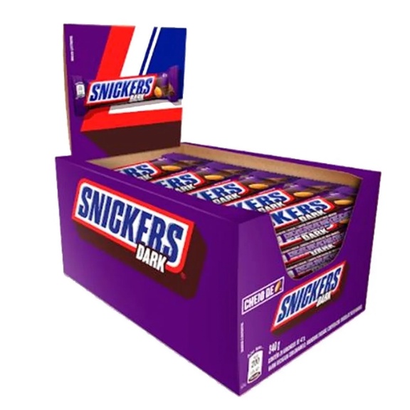 Chocolate Snickers Dark 42g C/20unid - 840g | Shopee Brasil