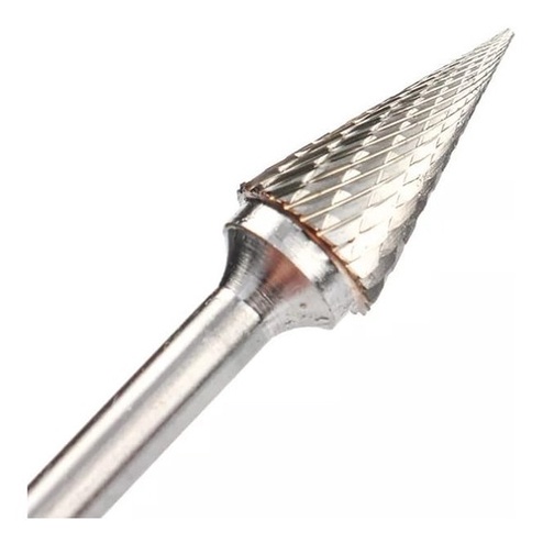 Lima Rotativa Cónica 12mm X 25 Metal Duro Corte Duplo- Desbaste, Aço ...