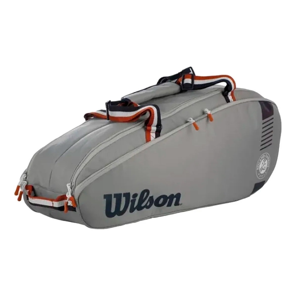 Raqueteira Wilson Esp Rolando Garros Team 3pk Cinza e Azul | Shopee Brasil