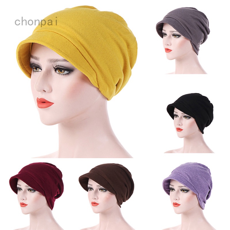 Chapéu De Quimioterapia Feminino Câncer Feijão Com Nó Torcido Turban ...