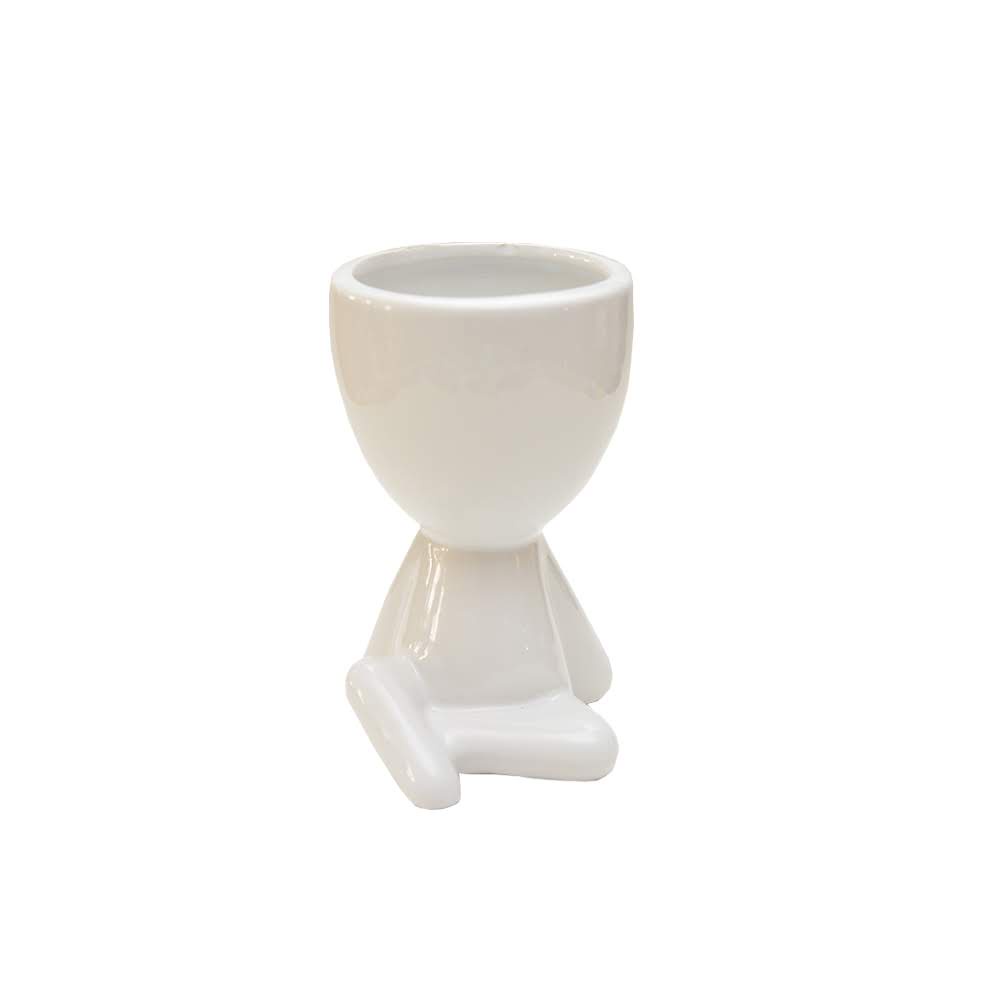 Vaso Cachepot Boneco Bob sentado PRETO/BRANCO - unidade | Shopee Brasil