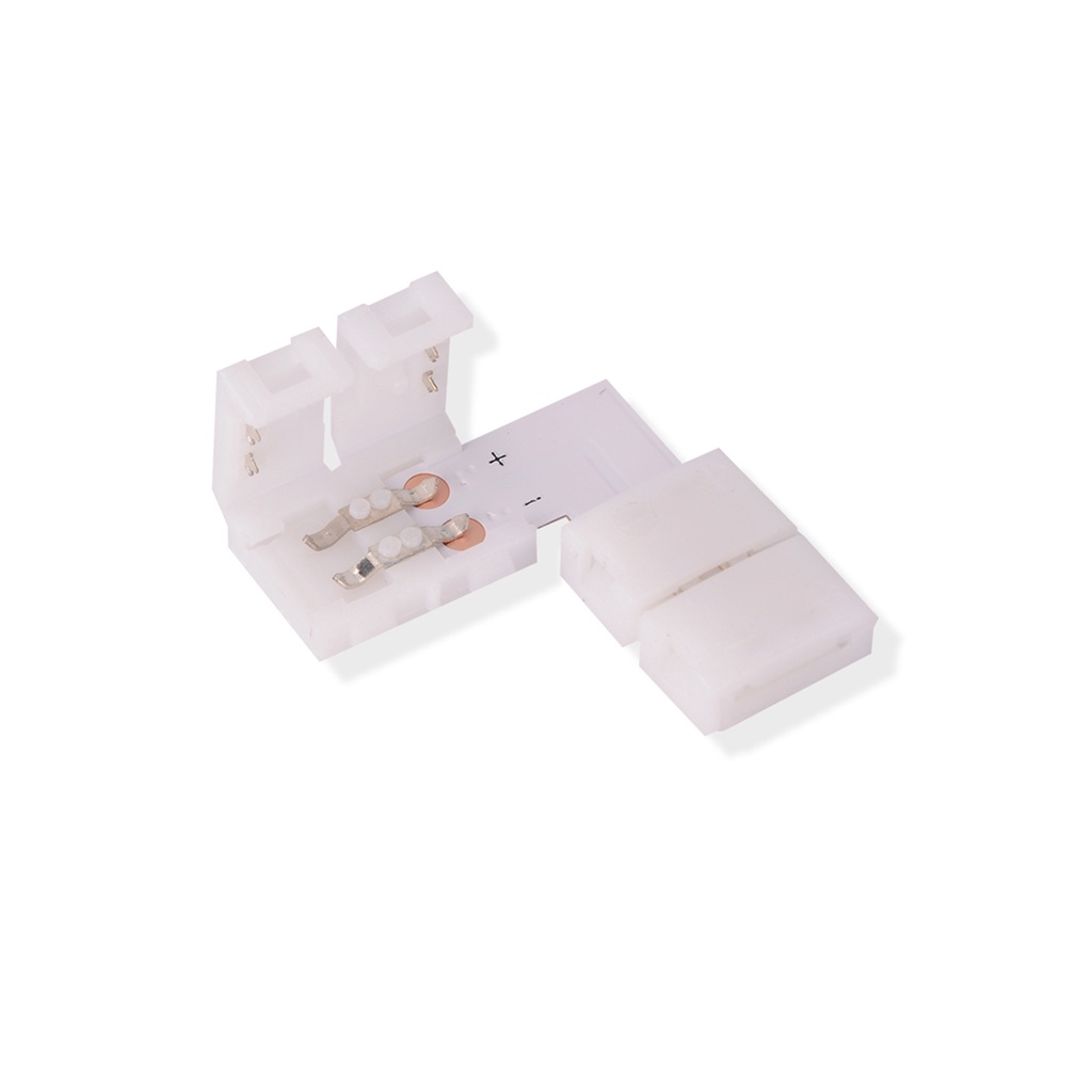 Conector Fita Led Luz Single Color Profissional 8mm em L - 2 Vias - 1 ...