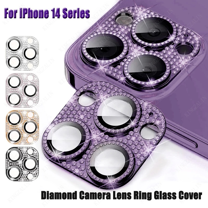 Lente De Proteção De Câmera Luxuosa Premium Para Iphone 14 Pro Max 14