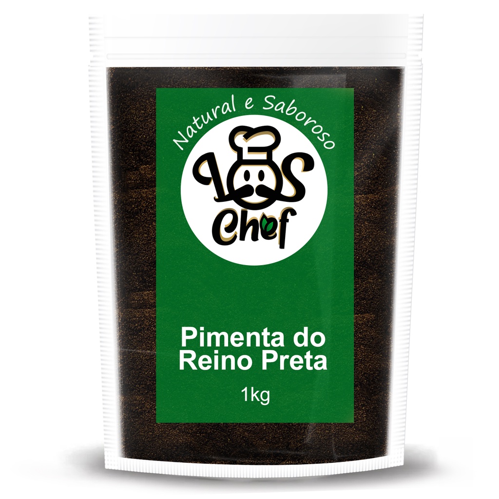 Pimenta do Reino Preta Moida em Pó 1kg Premium Los Chef | Shopee Brasil