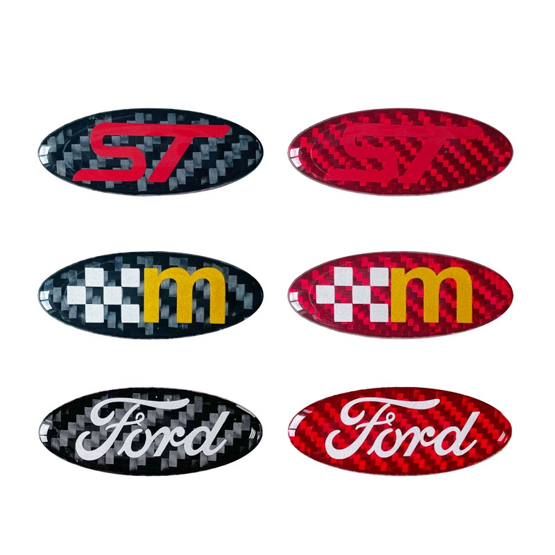 Adesivo Com O Emblema Do Volante Carro Epoxy Carbono Para Ford Ecosport ...