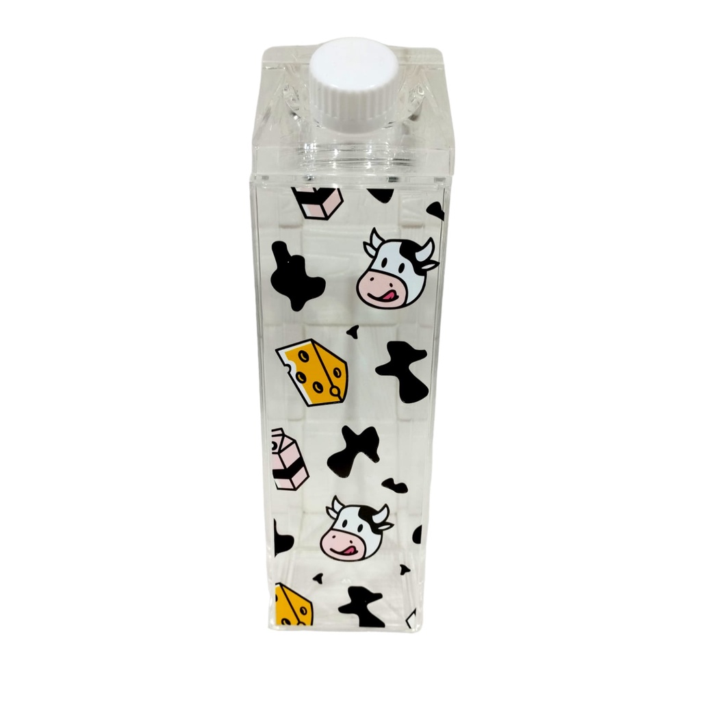Garrafa Caixa De Leite Estampada Leiteira de Acrílico 500ml | Shopee Brasil