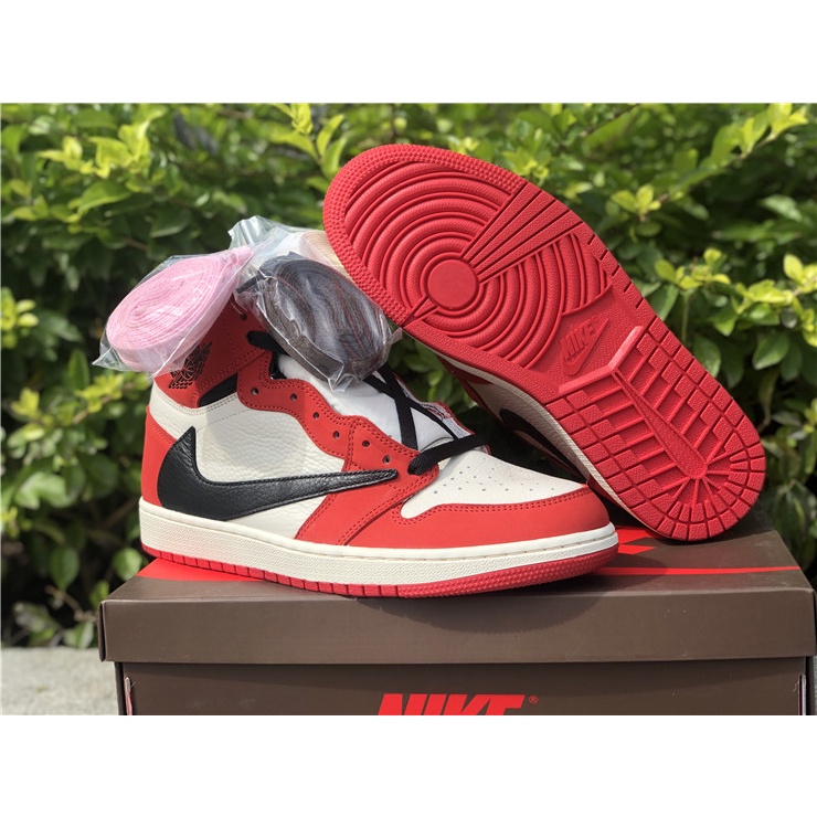 SWMI 2021 Travis Scott x Air Jordan 1 Alta OG TS SP Vela/Sapatos Moca ...