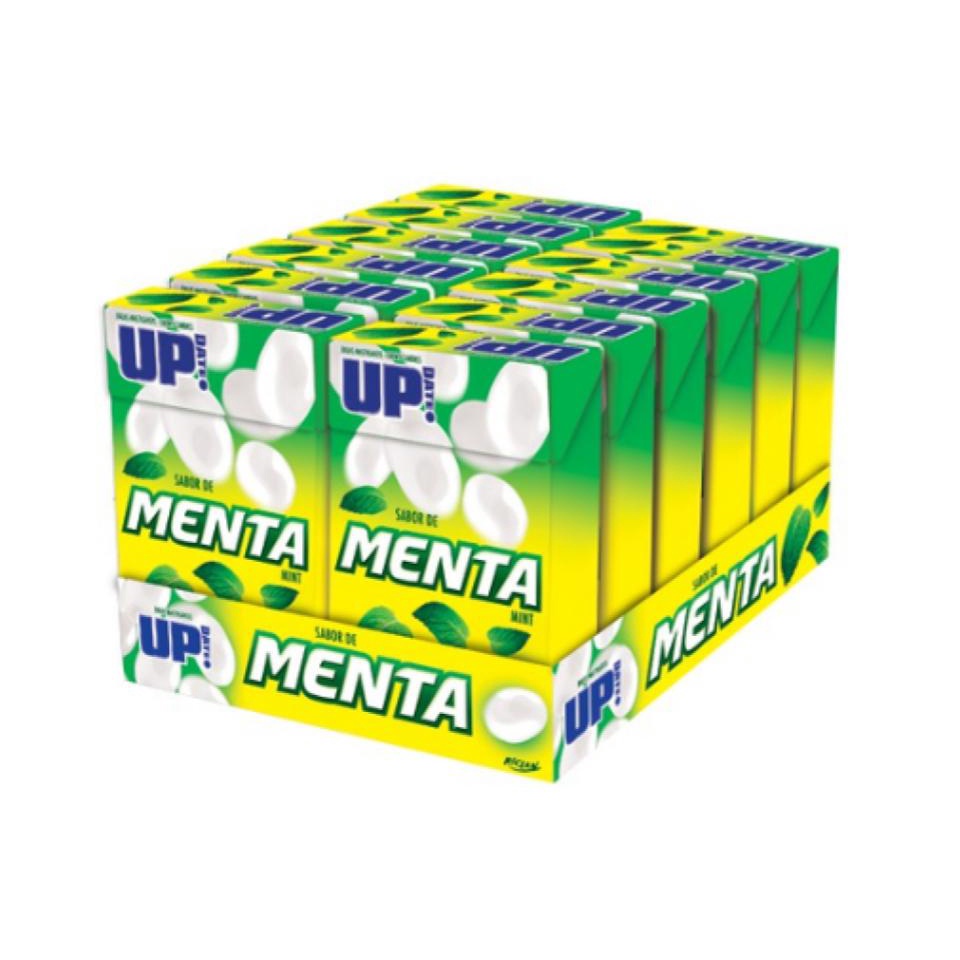 Bala Mastigável Up Date Menta Caixa C/12unid - 408g | Shopee Brasil