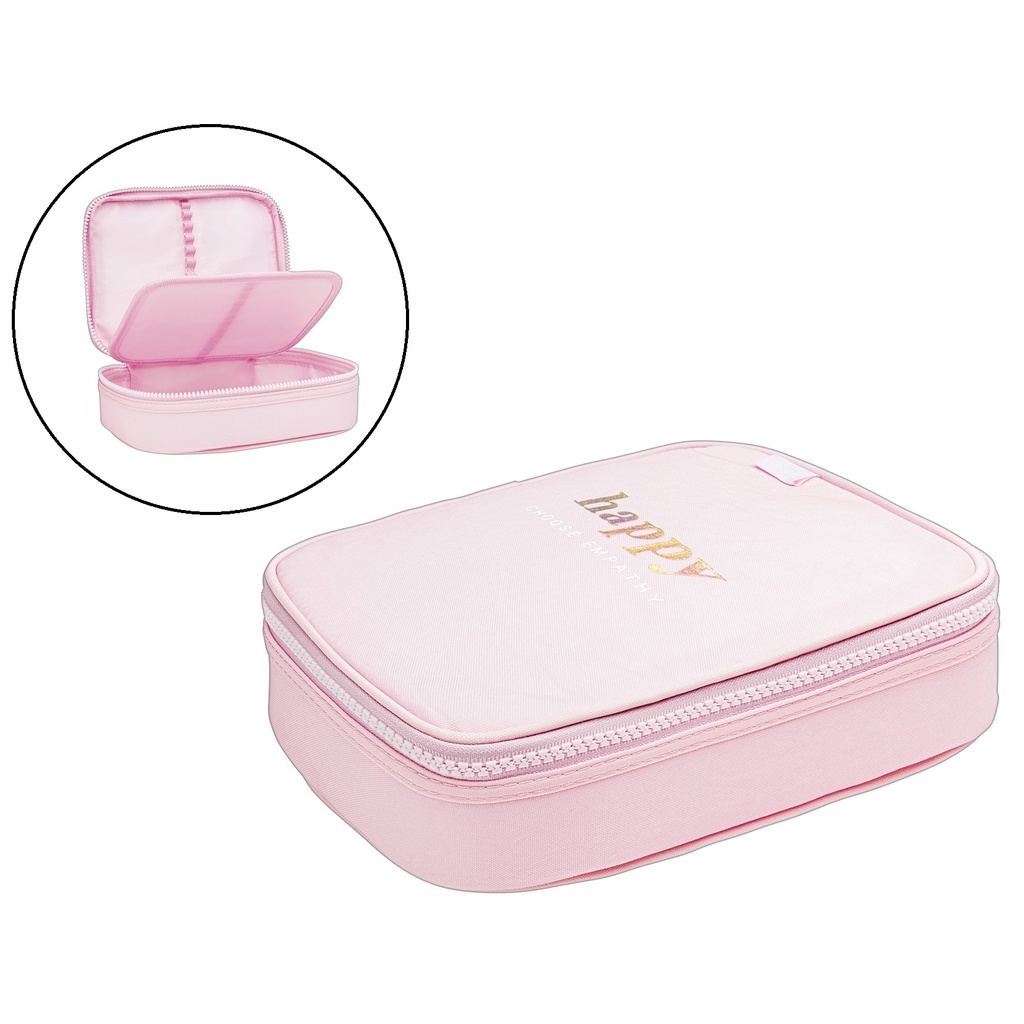 Estojo Box Rosa Claro Bebe Escolar Tilibra 100 Pen Grande | Shopee Brasil