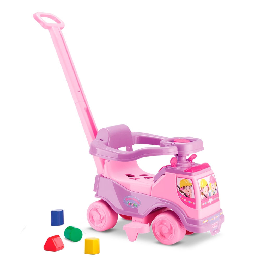 Carrinho Andador Totoka Plus com Haste Menina Cardoso | Shopee Brasil
