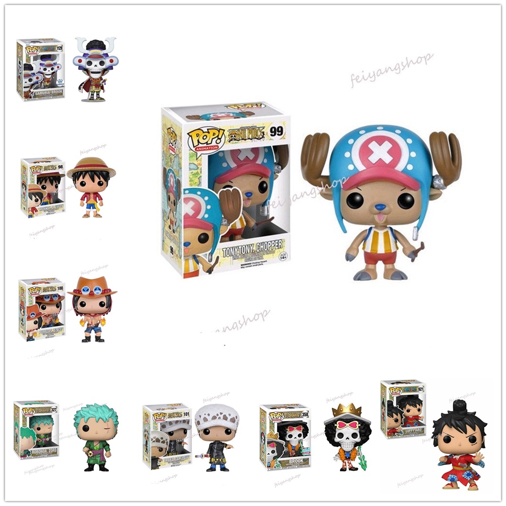Funko Pop One Piece Figure Luffy Ace Buffed Chopper Limited Boneca ...