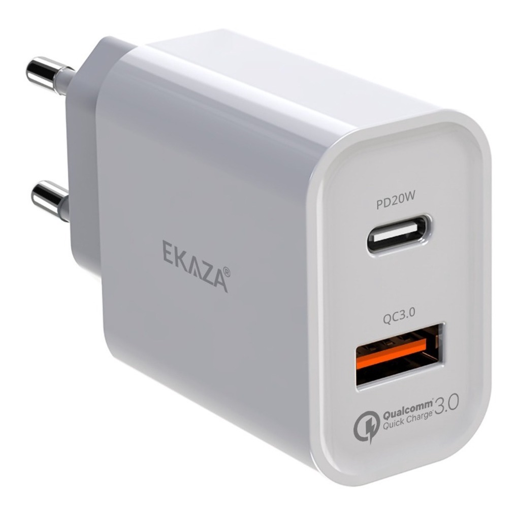 Carregador Rapido Pd20w Qc3.0 Ekaza | Shopee Brasil