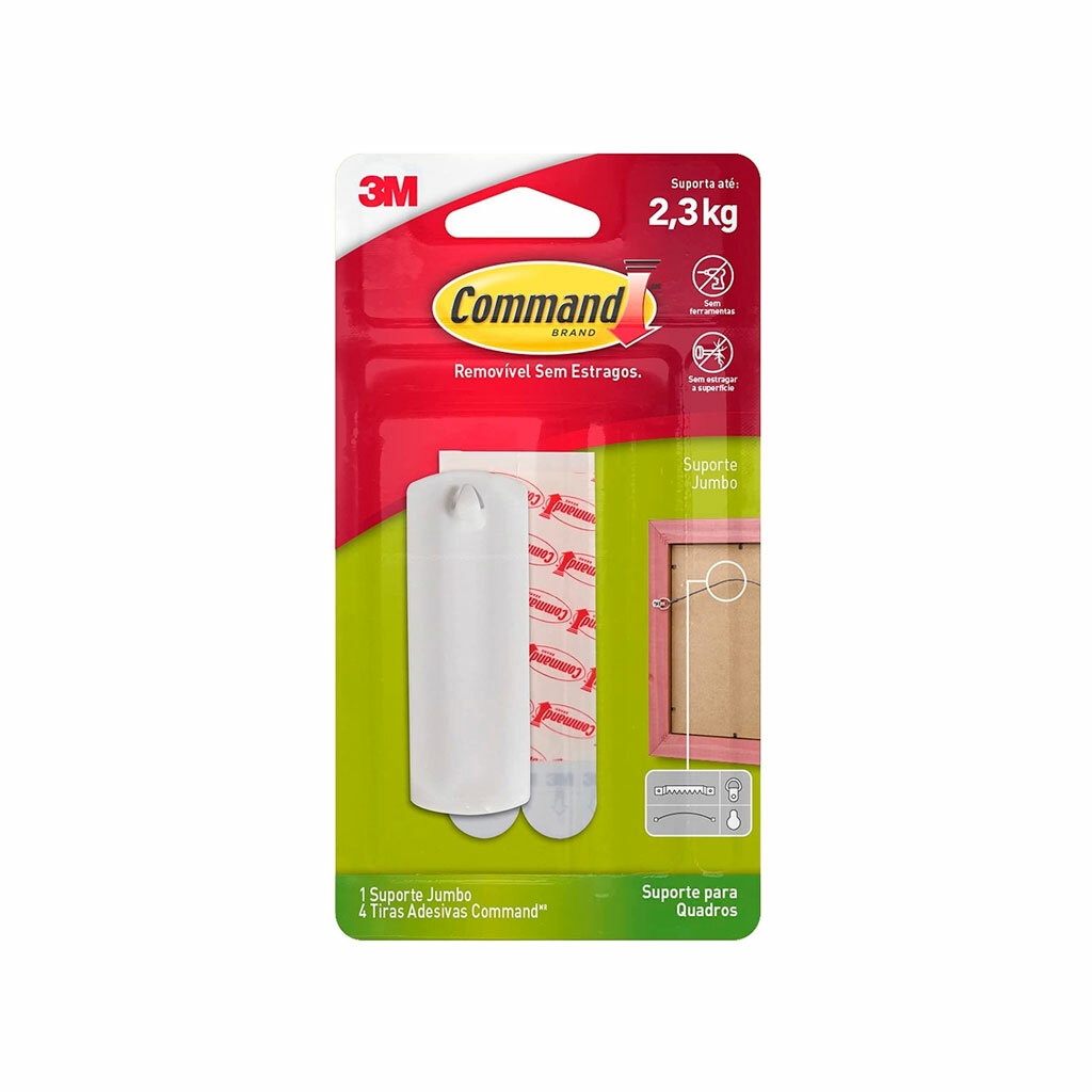 Suporte adesivo para quadros de 2,3kg sem utilizar pregos nem parafusos ...