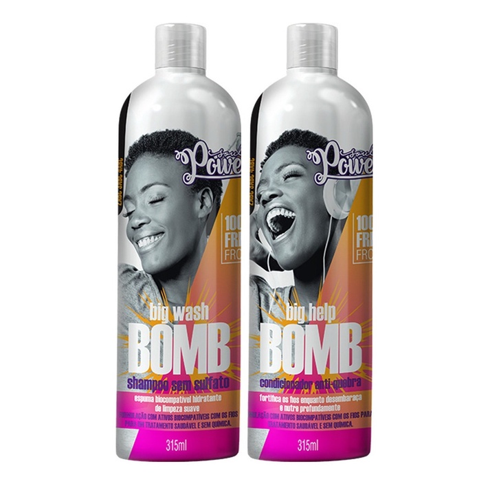 Kit Soul Power Bomb Shampoo + Condicionador 315ml | Shopee Brasil