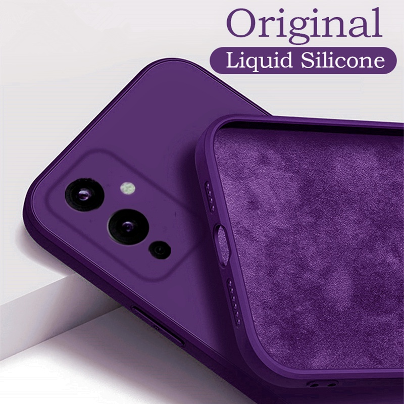 Quadrado Anti Impacto Caixa Original De Silicone Líquido Para Oneplus