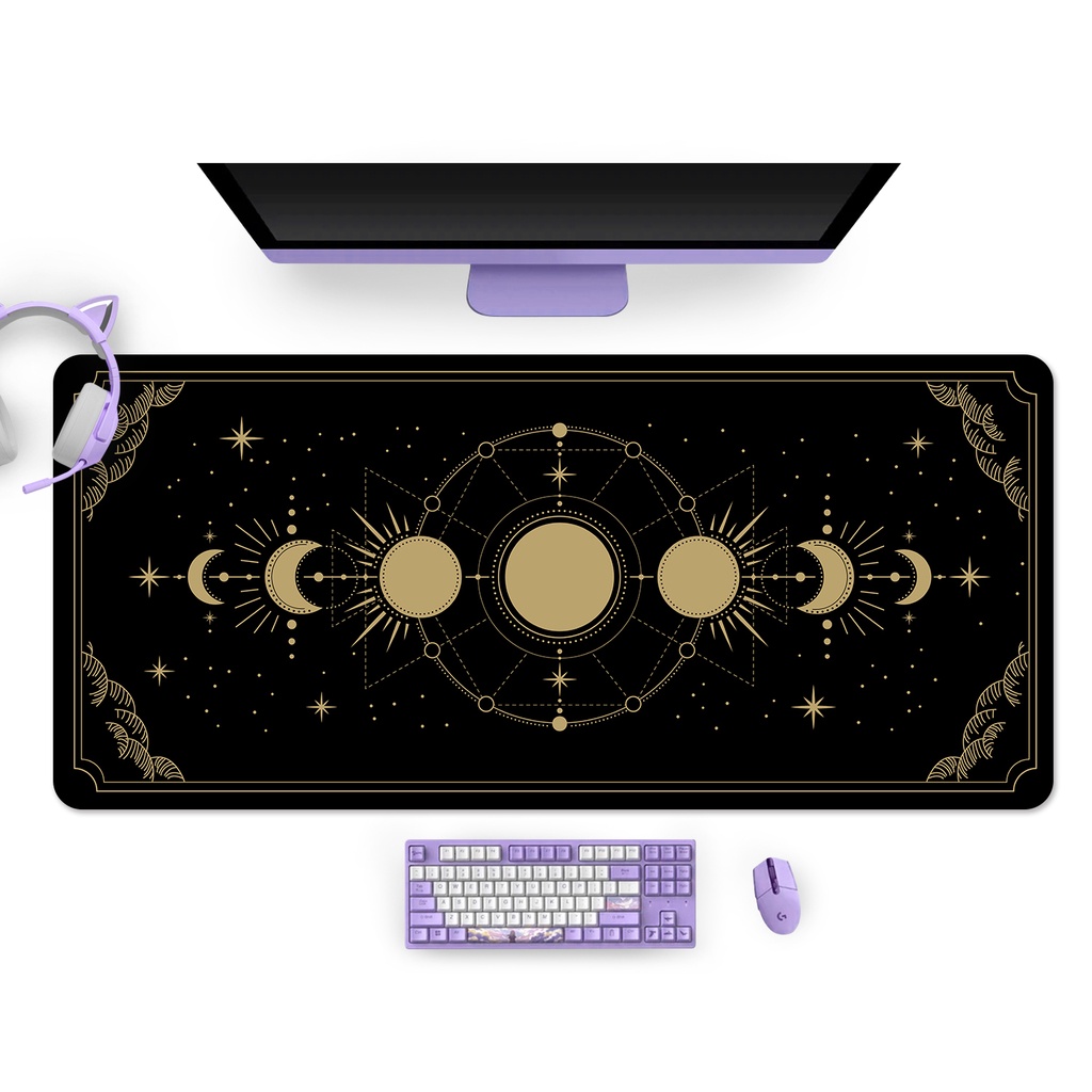 Extra Grande Kawaii Roxo Gaming Mouse Pad Fase Da Lua Magia Celestia ...