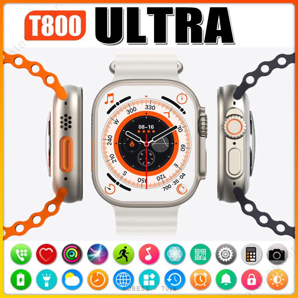 IWO 8 Relógio inteligente T800 Ultra 1,99 polegada 49mm Bluetooth ...