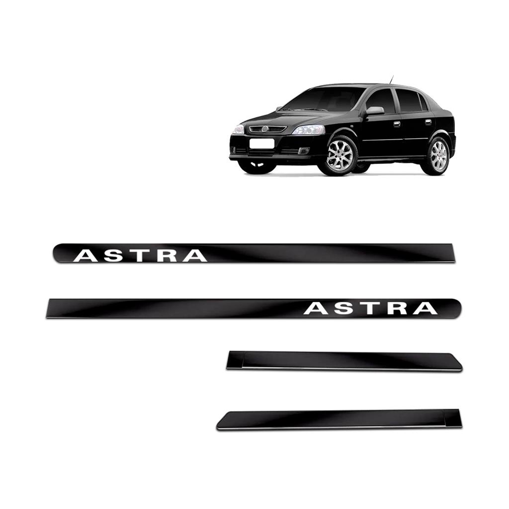 Kit Friso Lateral Largo Astra 1999 A 2011 Preto Brilhante Personalizado ...