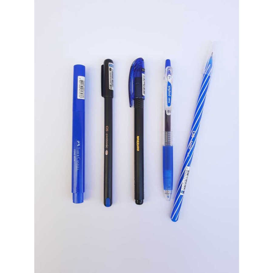 KIT CANETA FINA AZUL /ESCOLAR CANETA AZUL 5 Tops mais vendidas - Azul ...