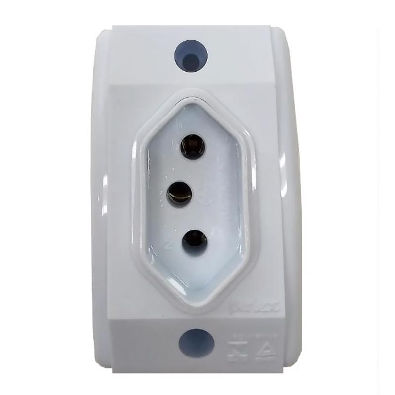 Tomada Externa Sobrepor 2P+T 20A Retangular | Shopee Brasil