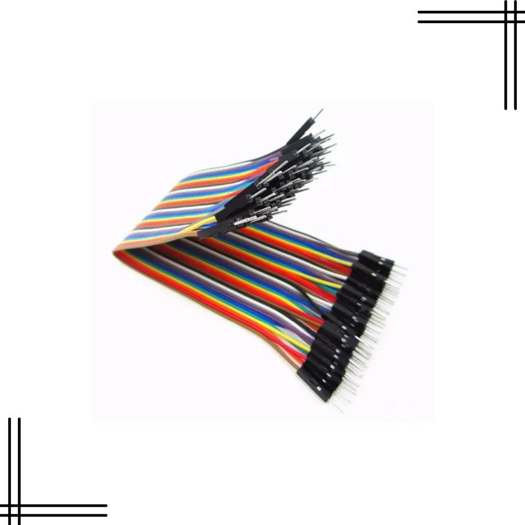 Cabo Wire Jumper 20cm 40 Fios Macho-macho P/ Arduino - 5un | Shopee Brasil