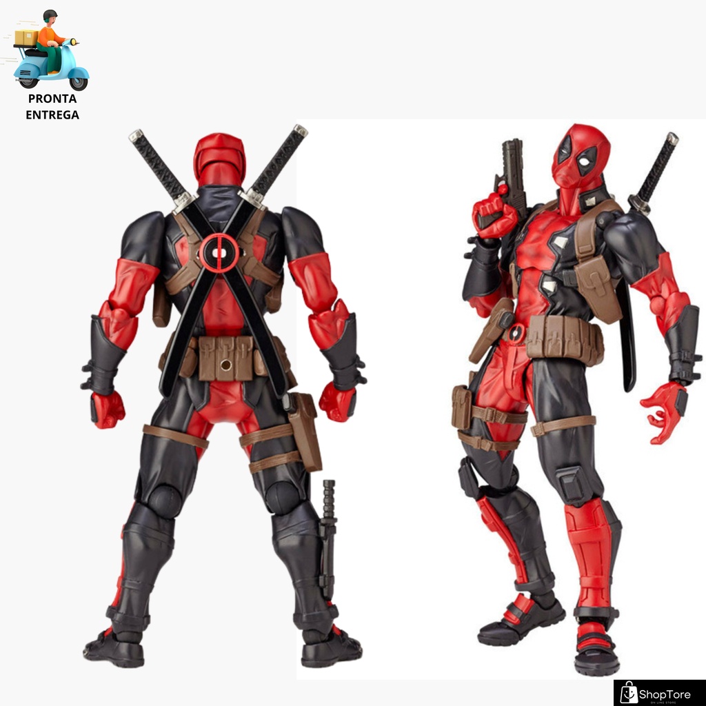 Boneco Deadpool Revoltech Action Figure | Shopee Brasil