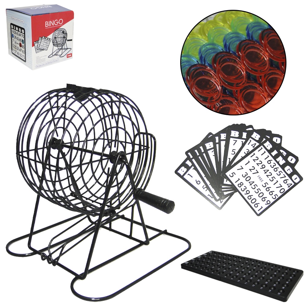 Jogo De Bingo 18 Cartelas Com Roleta E Fichas | Shopee Brasil