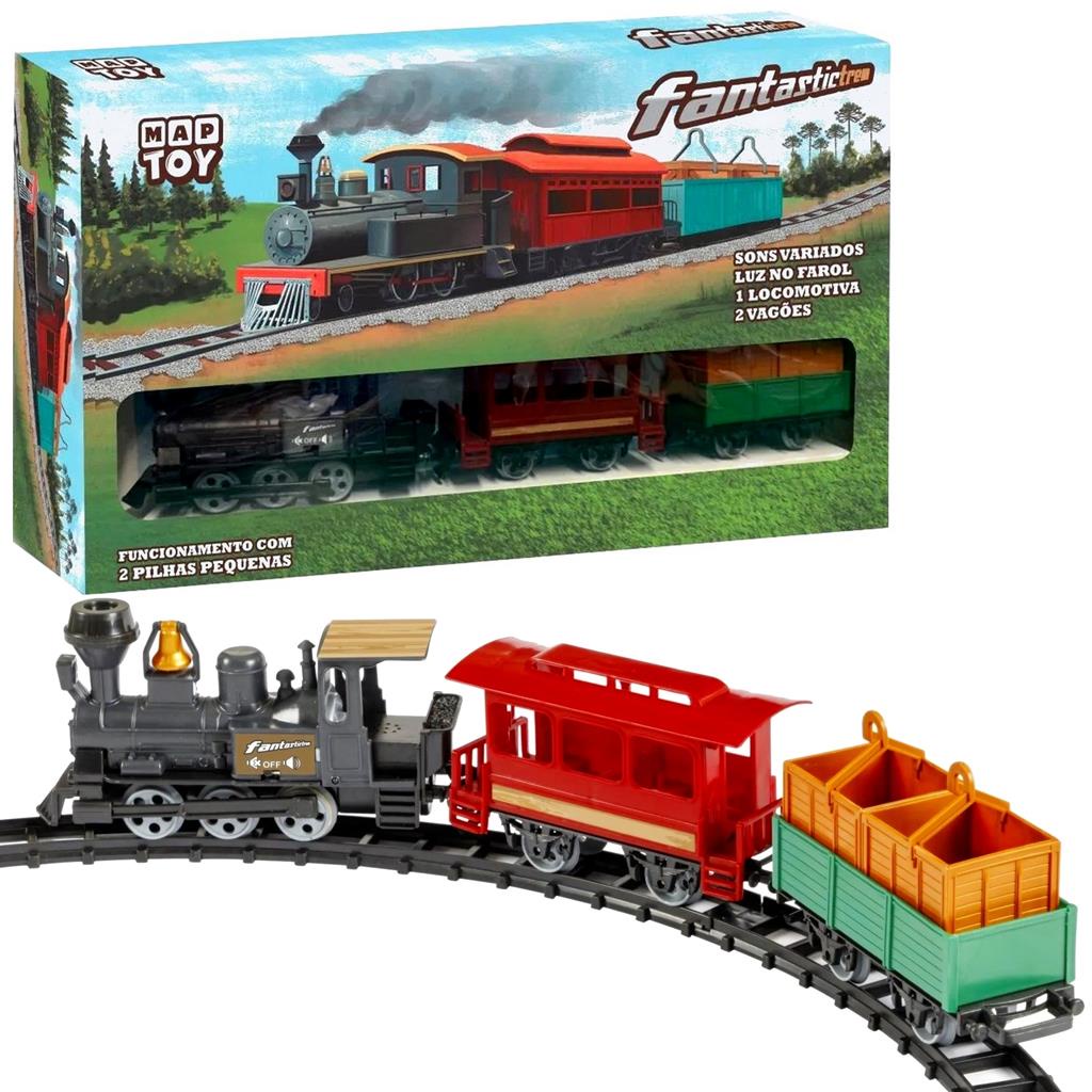 Trem Locomotiva Ferrorama Brinquedo Fantastic Trem - Maptoy | Shopee Brasil