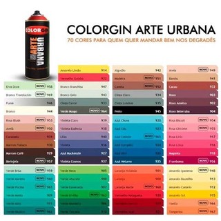 SPRAY COLORGIN ARTE URBANA - ESCOLHA SUA COR | Shopee Brasil